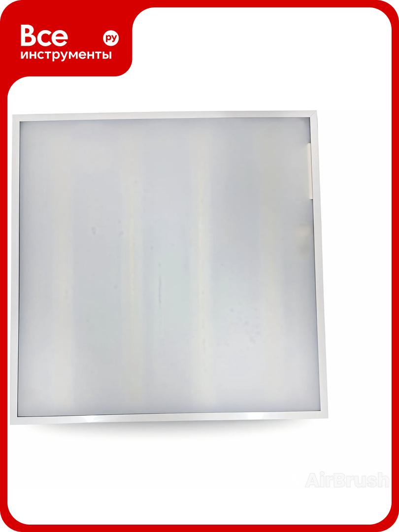 Панель светодиодная KRASO 36Вт, 595х595х19мм, 6000К 180-265В IP40 опал PLT(LO)-36_1