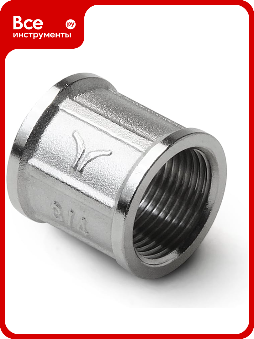 Латунная муфта PRO AQUA PA ВР резьбовая 1/2 x 1/2 01-F15-F15x