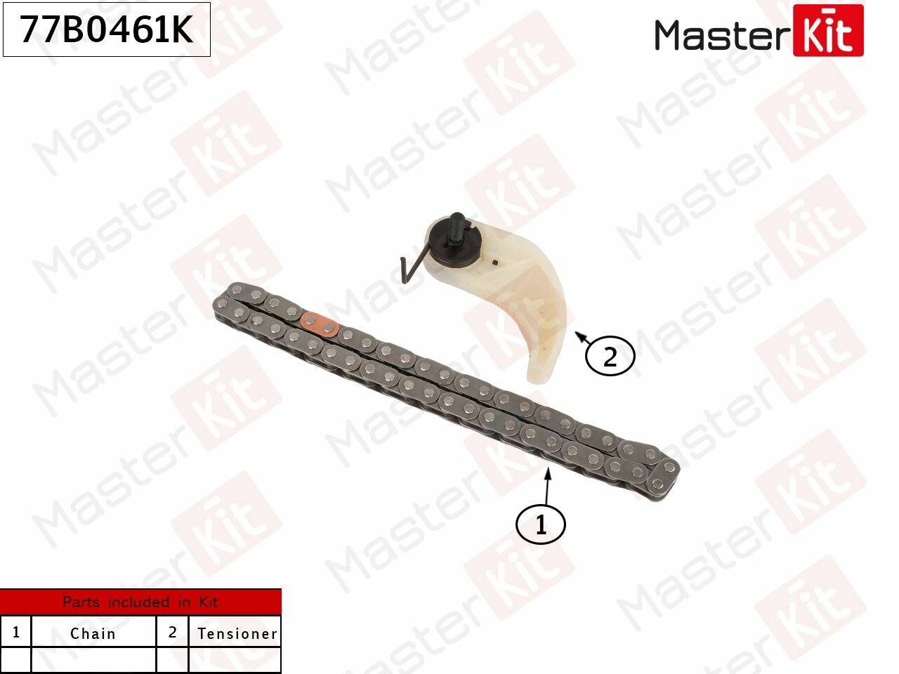 Комплект цепи масляного насоса VAG BKC/BLS/ВХЕ TOURAN 1T1 1T2 03-10 MasterKit 77B0461K