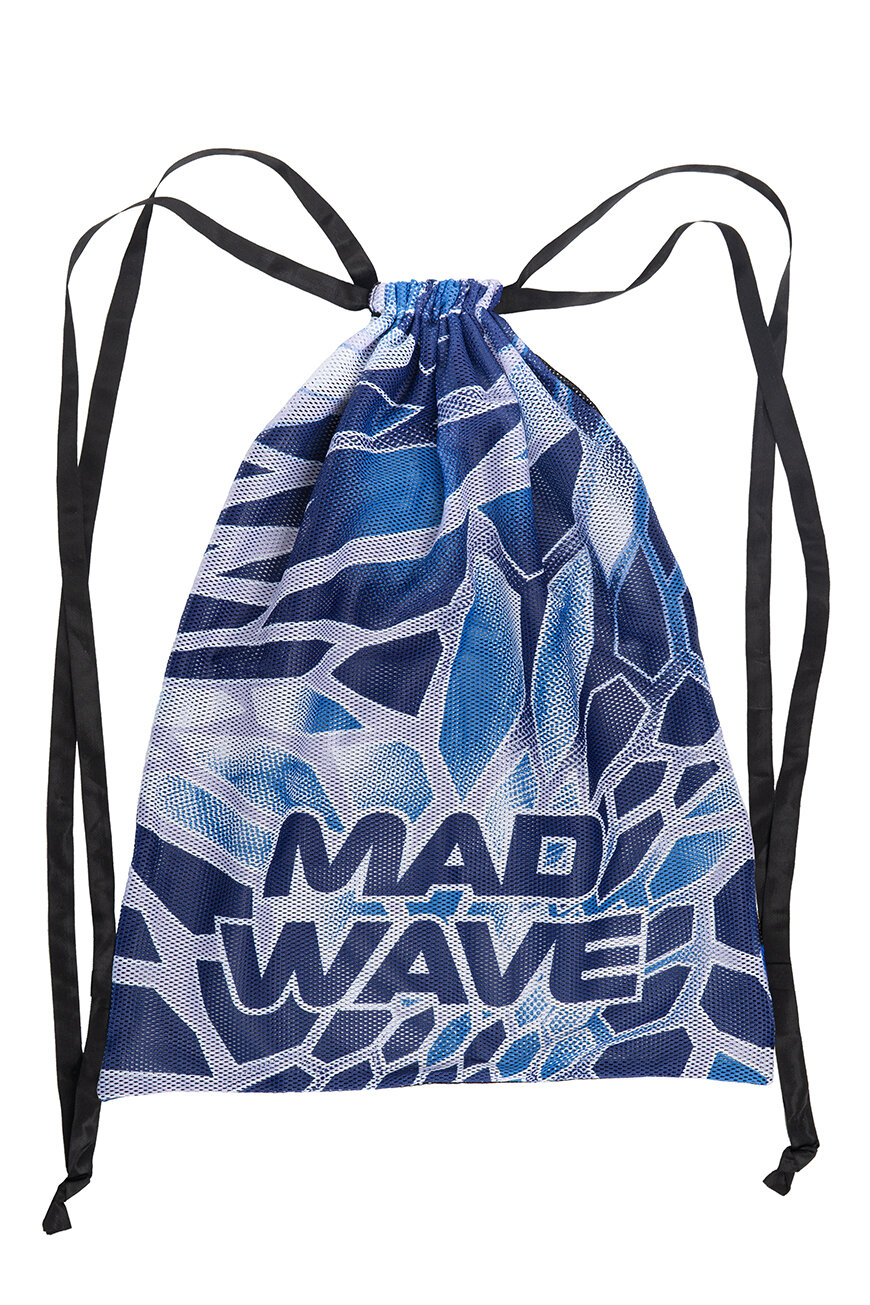 Мешок для инвентаря MAD WAVE Dry mesh bag, размер 65*50см, цвет синий, с рисунком