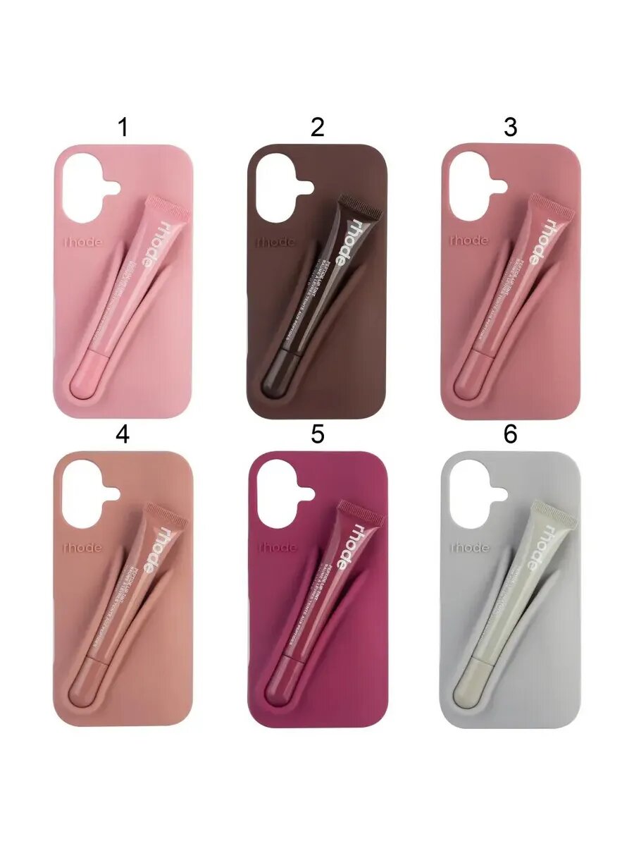 Блестящий чехол для iPhone 17 с эффектом губной помады