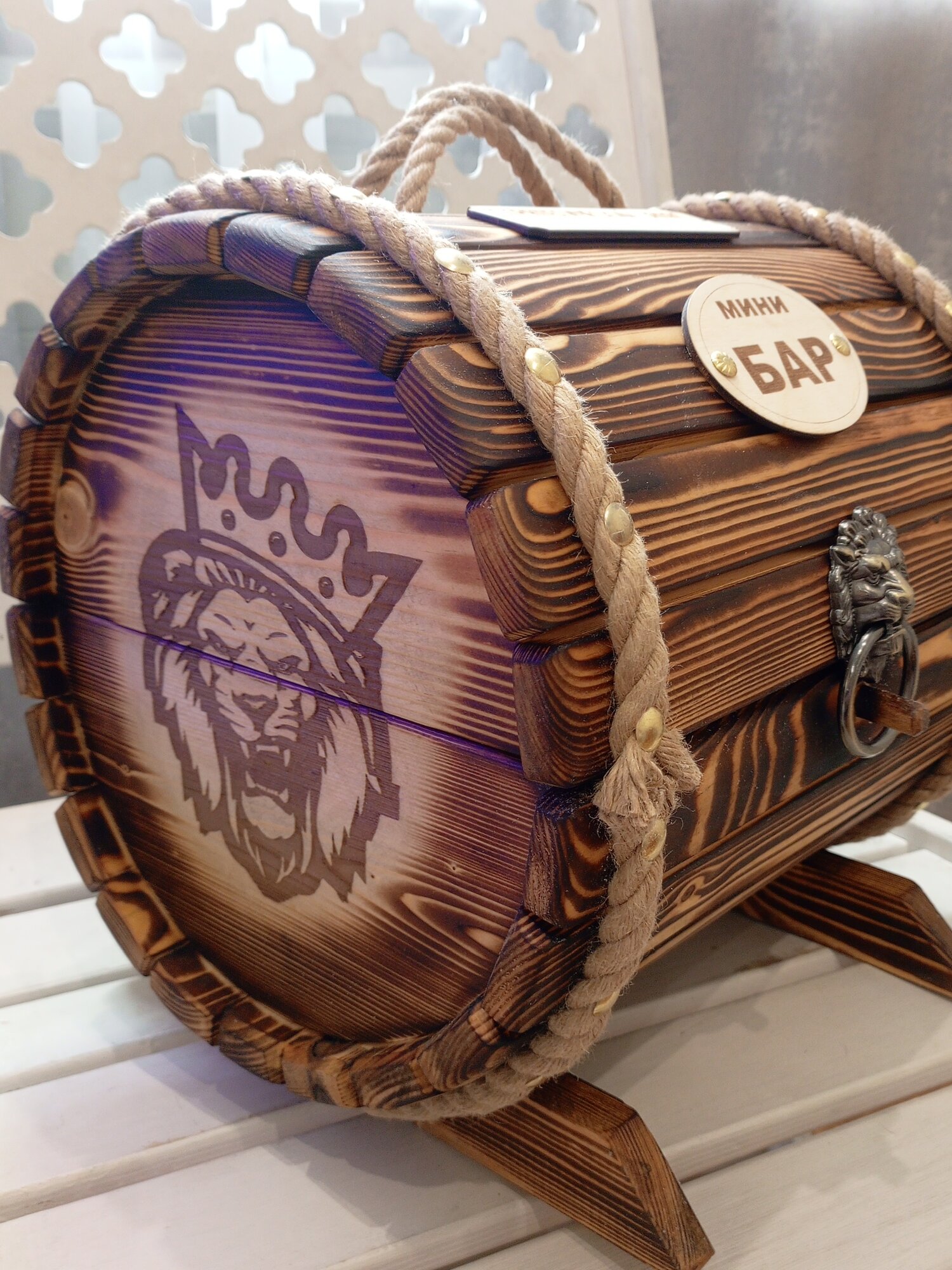 Мини бар бочка