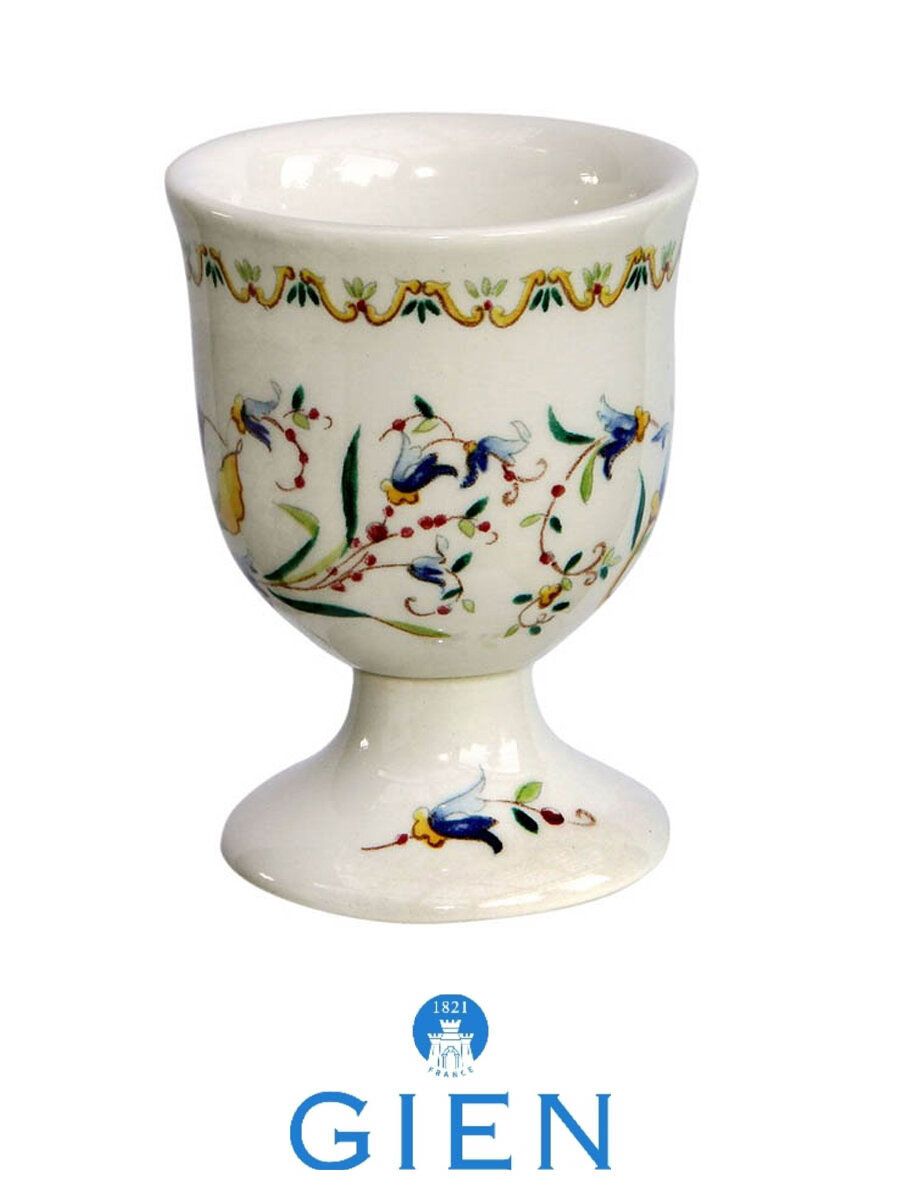 Набор подставок для яиц Gien Toscana, 2 шт, фаянс, на ножке, Франция