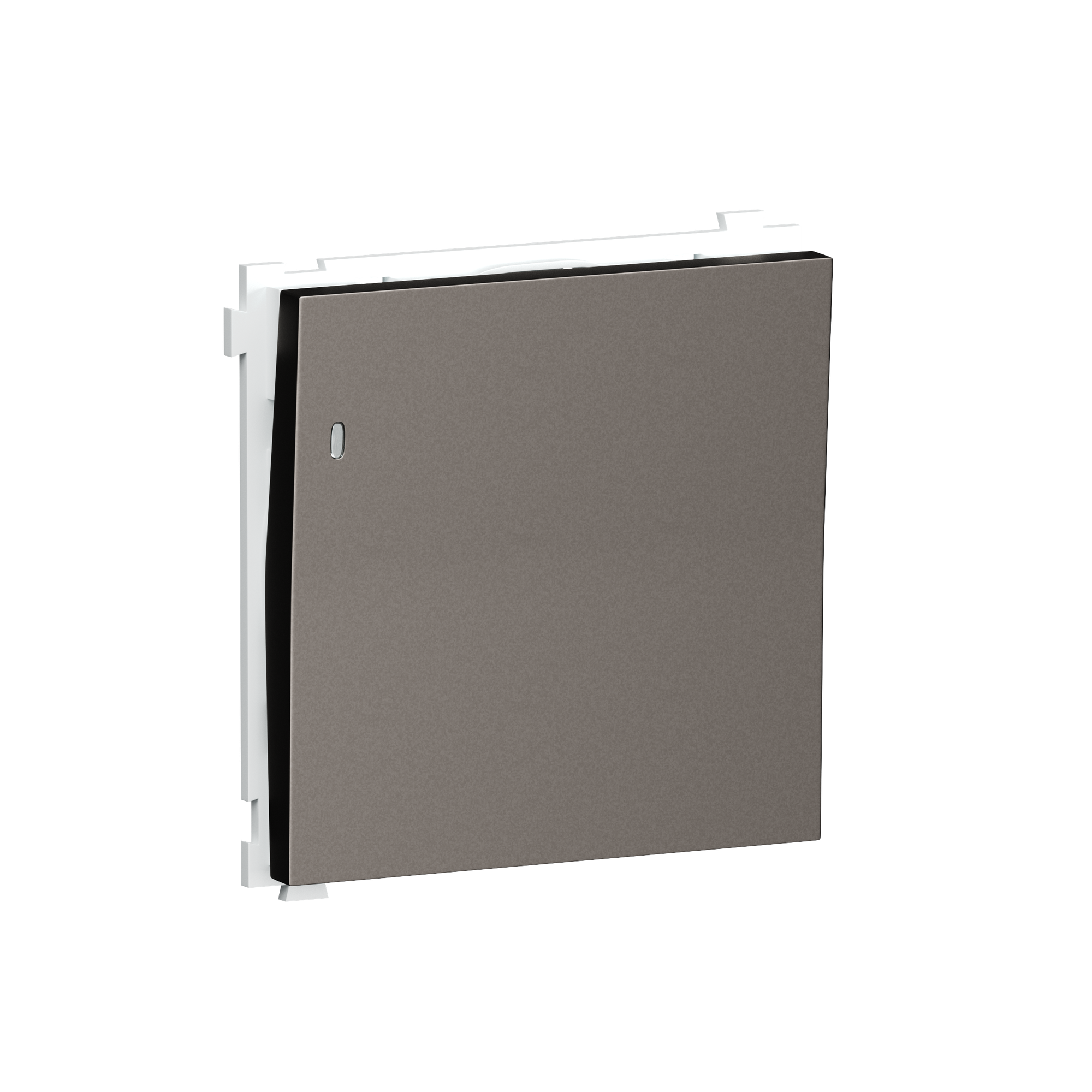 Кнопка звонка 1-клавишная с подсветкой 1н. о. 10A 250В, цвет сталь, серия R98, Donel