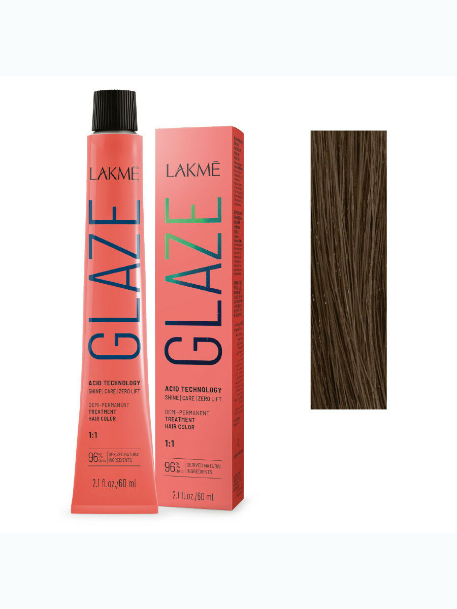 Краска для волос LakMe Glaze Acid Hair Color, Полуперманентный краситель, 5/07