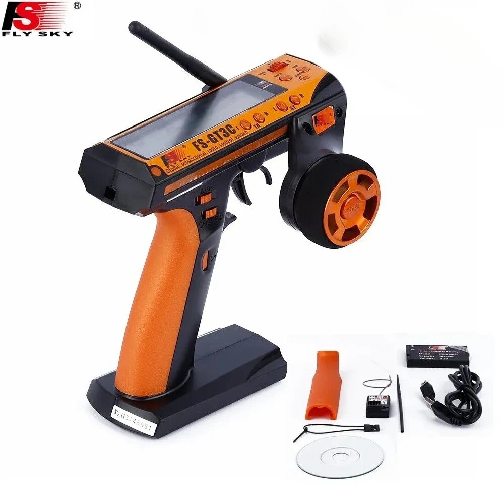 FLYSKY FS-GT3C 3-канальный радиопередатчик черный/оранжевый