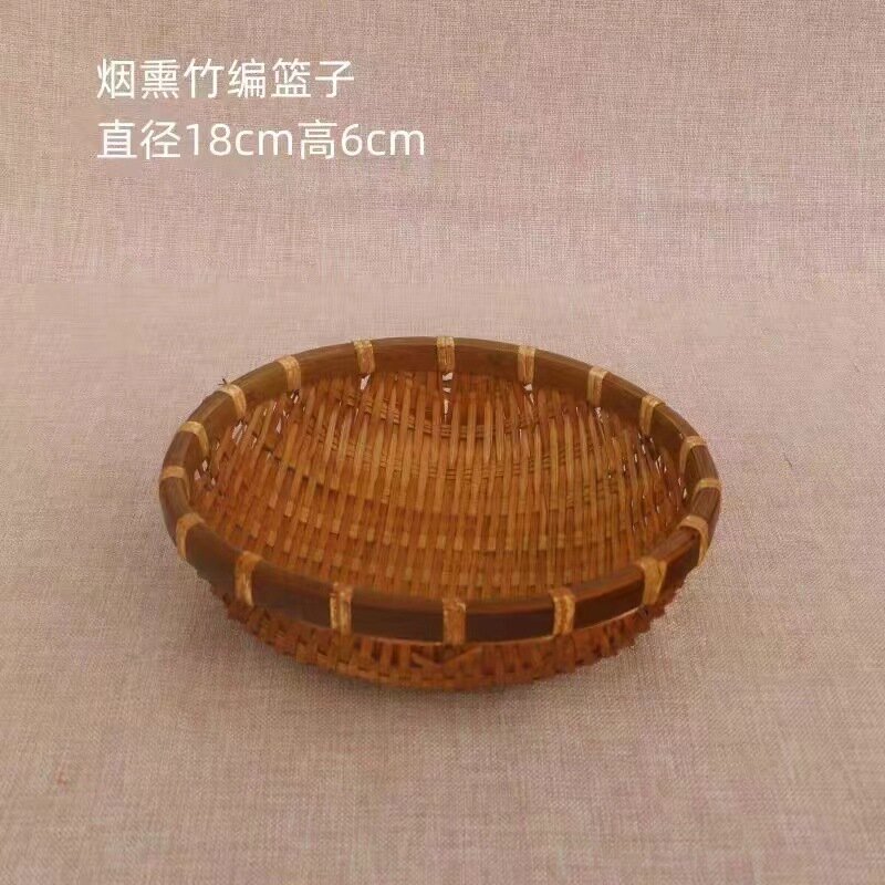 Бамбуковая плетеная совок для мусора, корзина для хранения булочек, бамбуковые изделия, плетеная корзина для мытья овощей, корзина для слива воды, корзина для мытья риса, фруктовая корзина, маленькая корзина