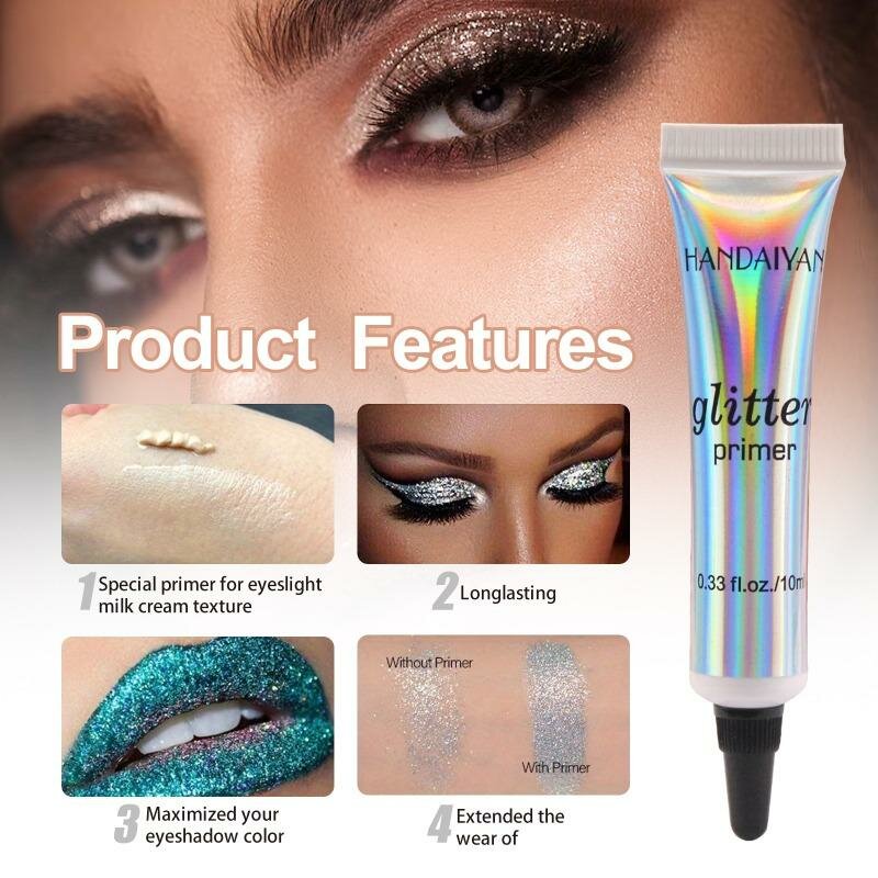 Основа-праймер Для Теней Для Век, Жидкие Тени Для Век Со Встроенными Блестками, Подходят Для Различных Случаев, 10 Мл