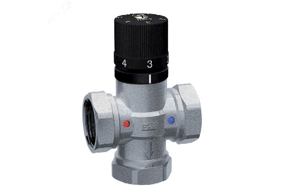 Термост. смеситель 1/2" 25-65°C Kvs=1,6 FAR (FA 3950 12)