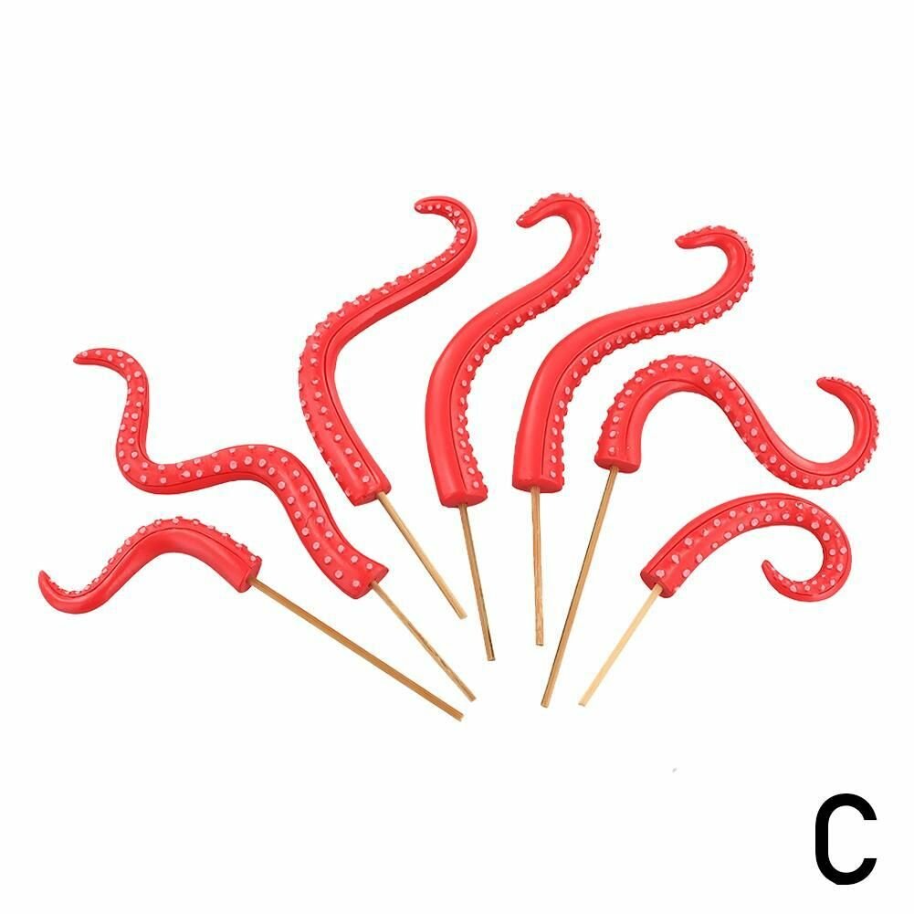 Украшение из смолы в виде щупалец морского монстра из 7 частей, светящаяся присоска, креативная и интересная