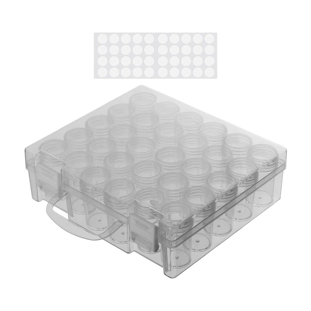 Коробка для хранения круглых бутылок с белой пряжкой из 30 сеток, коробка для хранения ювелирных изделий