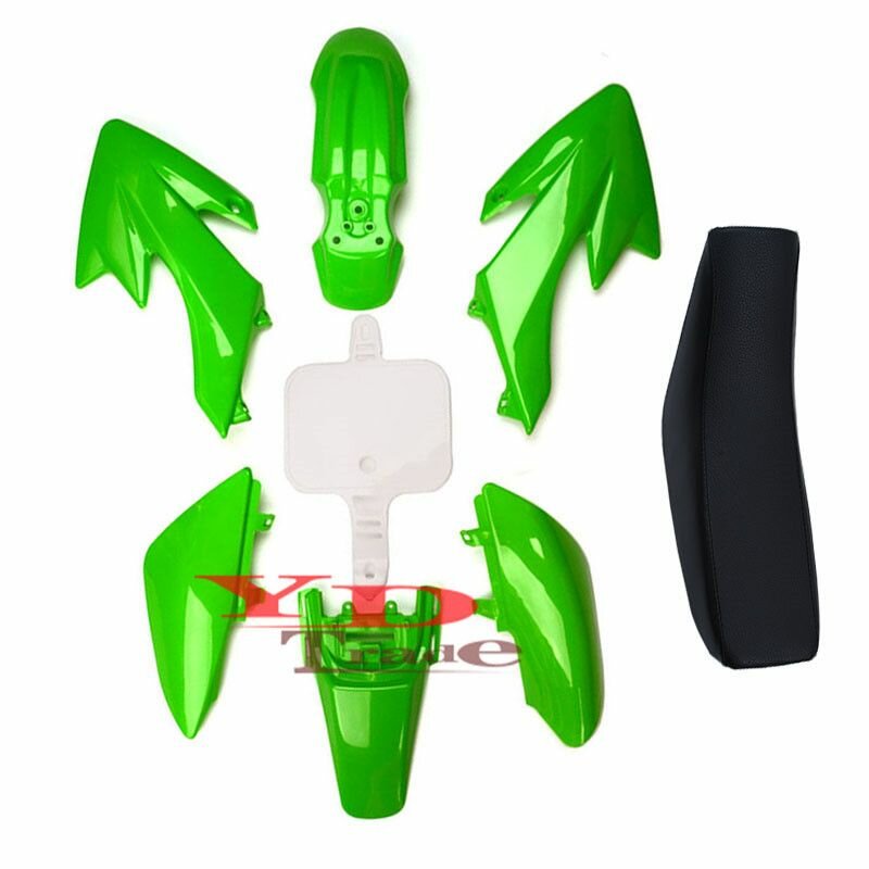 8 шт. 50Cc 110Cc 125Cc 140Cc Пластиковый 4-тактный Crf50 комплект сидений для мотокросса - наборы для самостоятельного изготовления мотоциклов, черный