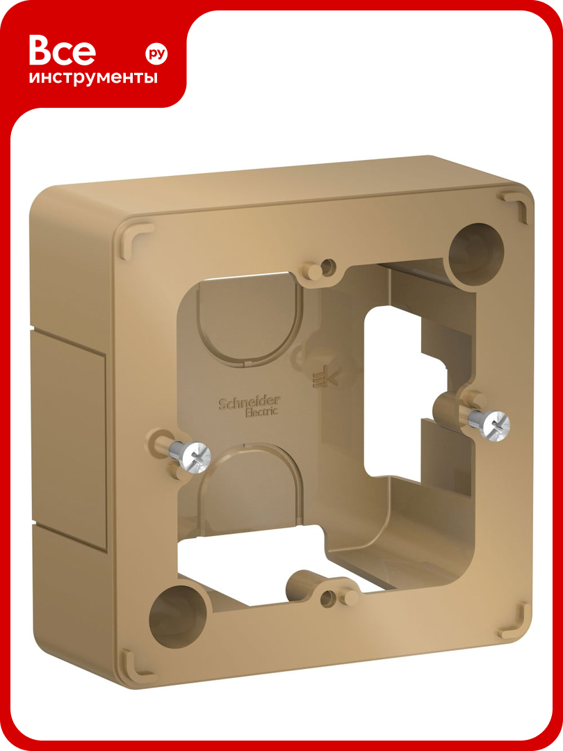 Коробка подъемная скрытой установки Systeme Electric Blanca титан BLNPK000014, для наружного монтажа