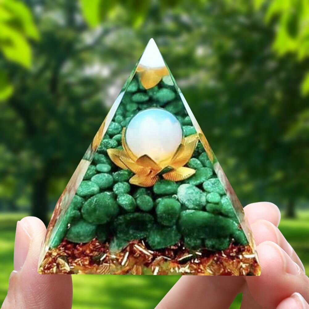 5 х 5 см, кристаллический камень-аккумулятор энергии оргона, Оргонитовая пирамида для рабочего стола, декор для до