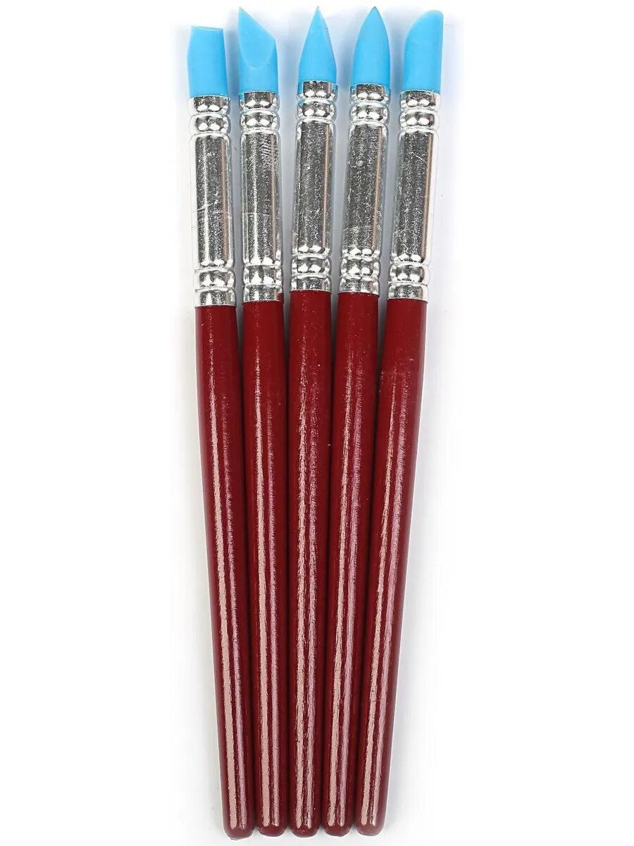 Силиконовые кисти для рисования 5 штук