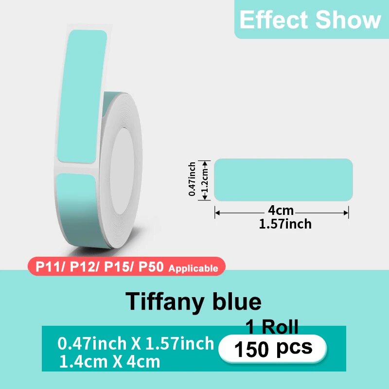 MARKLIFE Мини Термопринтер Этикеток D110 Голубой, 150pcs papaer a