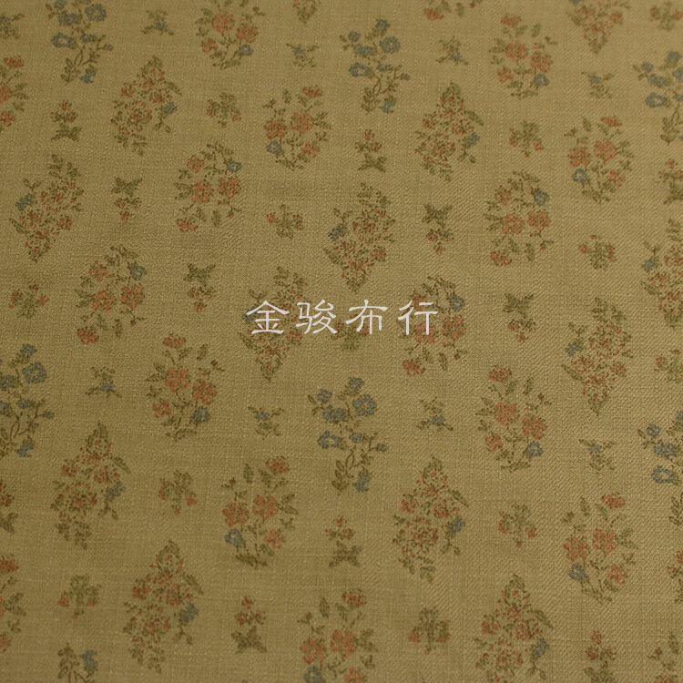 Осень Зима Новый Корейский Стиль Цветочная Ткань Чистый Хлопок Печатная Одежда Ткань Стиль Мори Девочка Платье на Бретелях Бамбуковая Жаккардовая Ткань