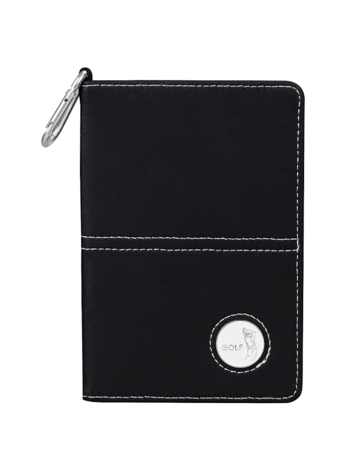 1 табло из искусственной кожи для гольфа (черное со значком)