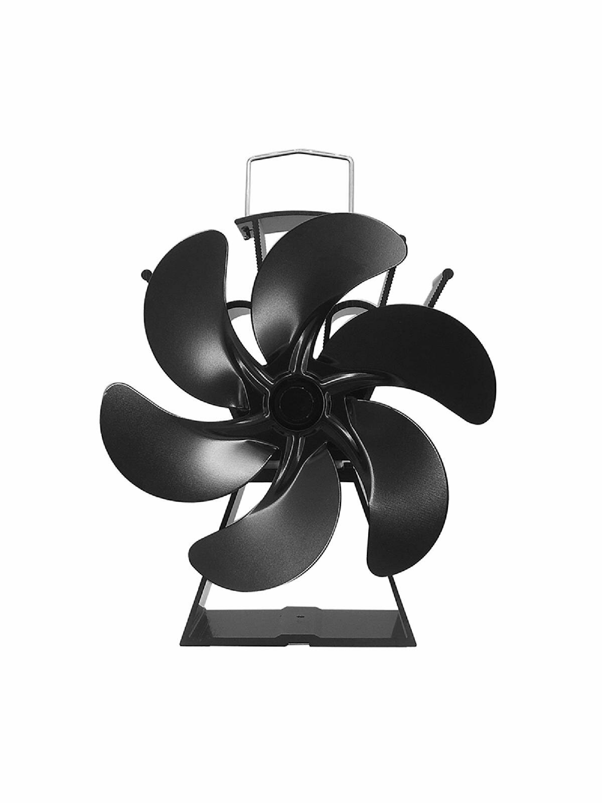 Черный камин с 6 лопастями, тепловая печь, вентилятор, дровяная печь, тихий вентилятор для дома