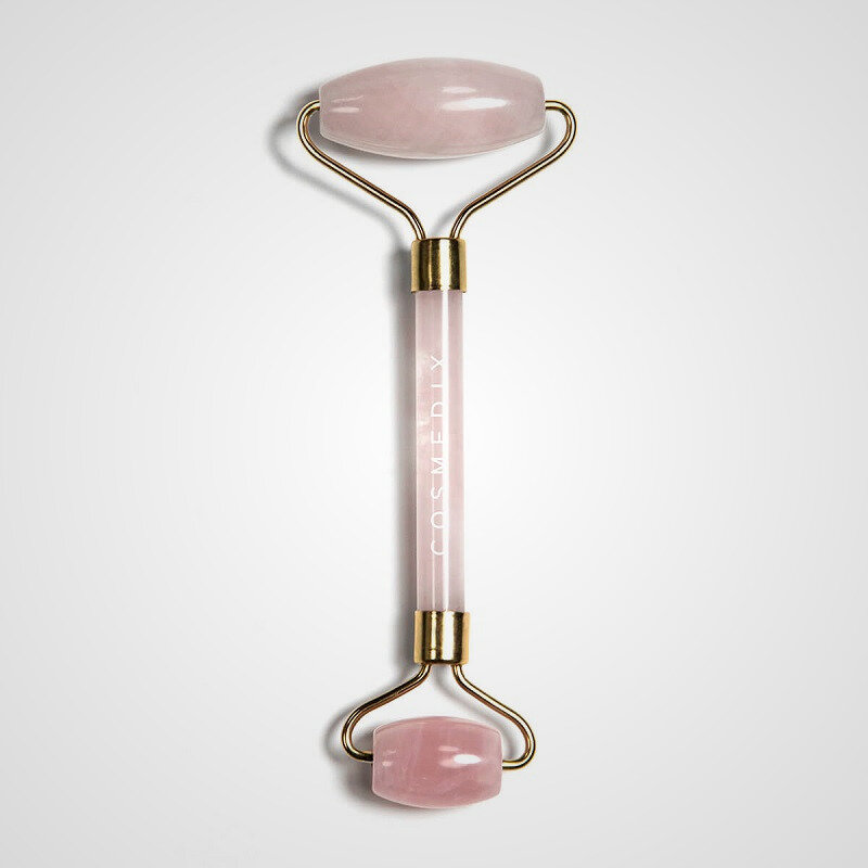 Роликовый массажер для лица из розового кварца 1 шт Cosmedix Rose Quartz Crystal Facial Roller Массажер 1 шт