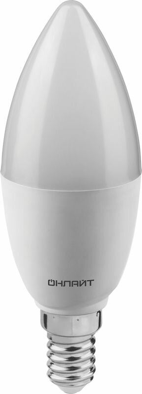 Лампа светодиодная 90 054 OLL-C37-12-230-2.7K-E14-FR 12Вт свеча 2700К тепл. бел. E14 1200лм 176-264В онлайт 90054