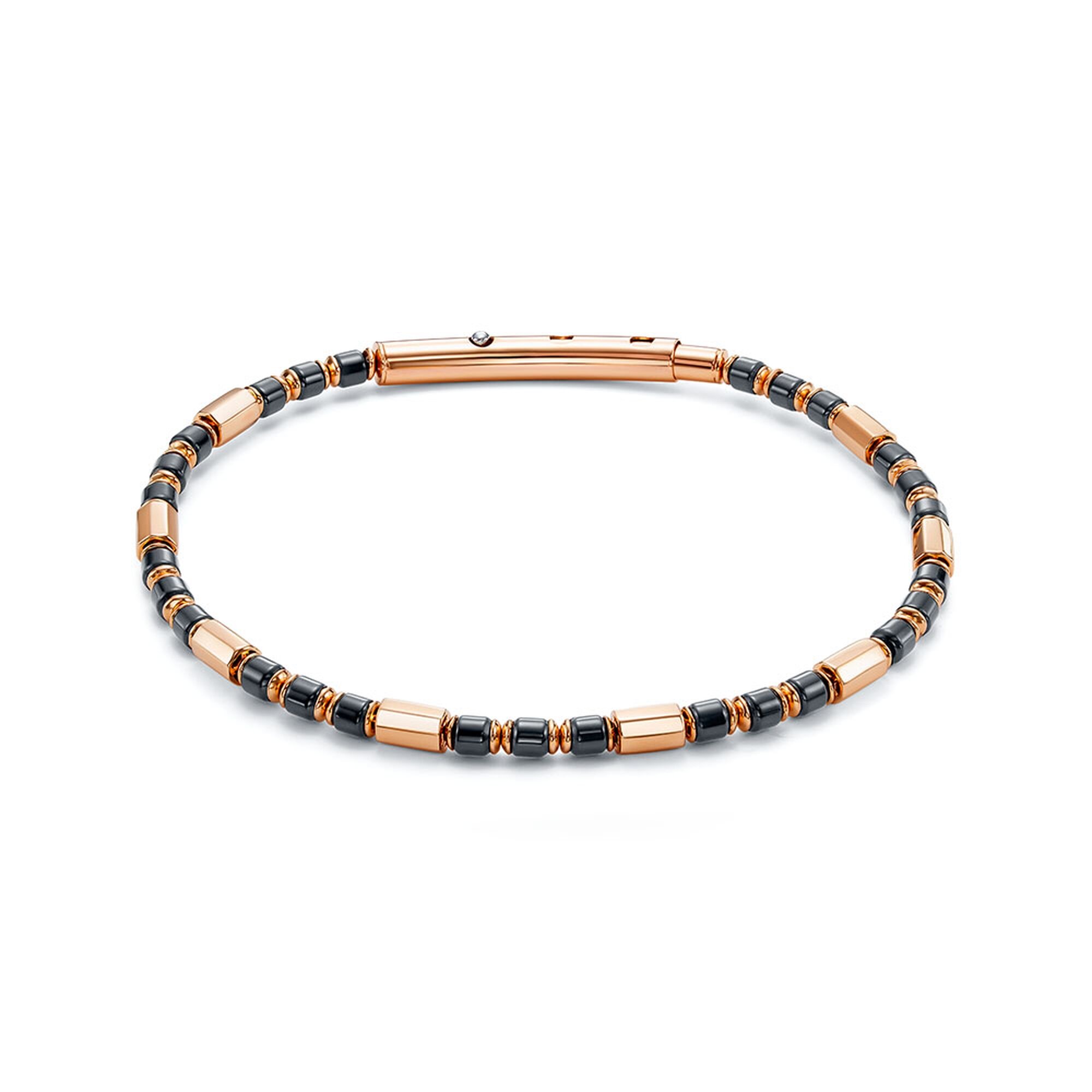 Браслет, красное золото, 585 проба, оникс