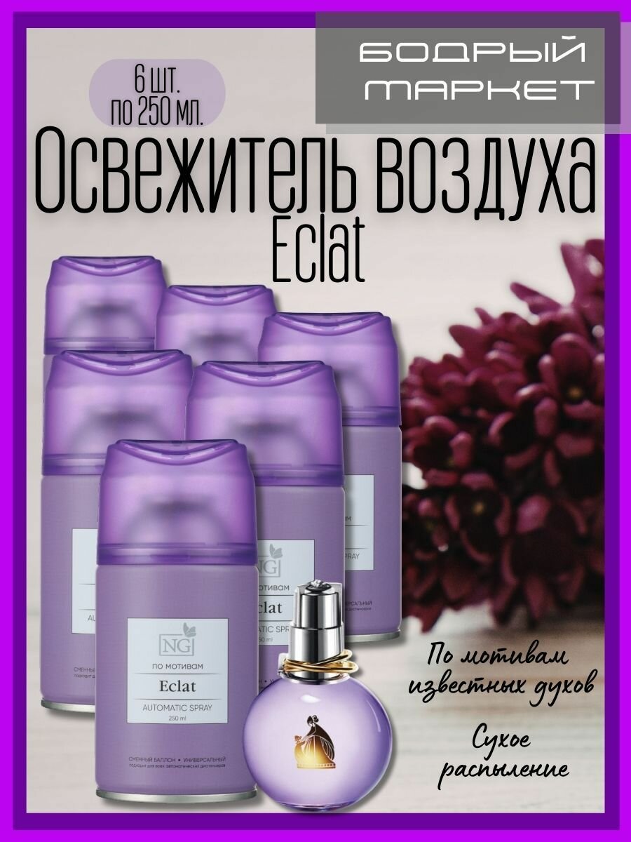 Освежитель воздуха Home Perfume Eclat 6 шт. по 250 мл.