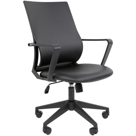 Кресло офисное Chairman 545 Россия экокожа черный Б/П