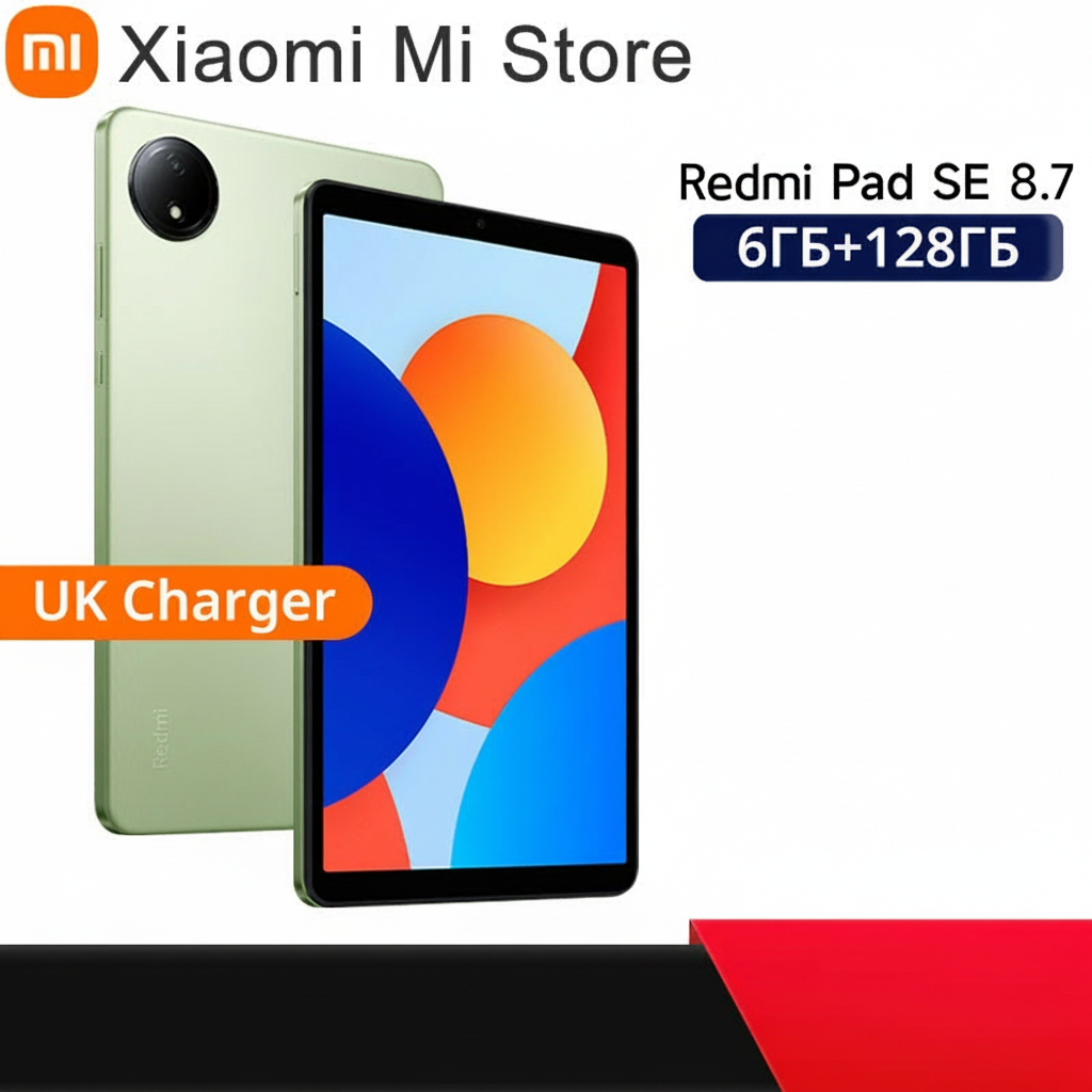 Планшет Xiaomi Redmi Pad SE, 6", 6/128ГБ, Wi-Fi, Android