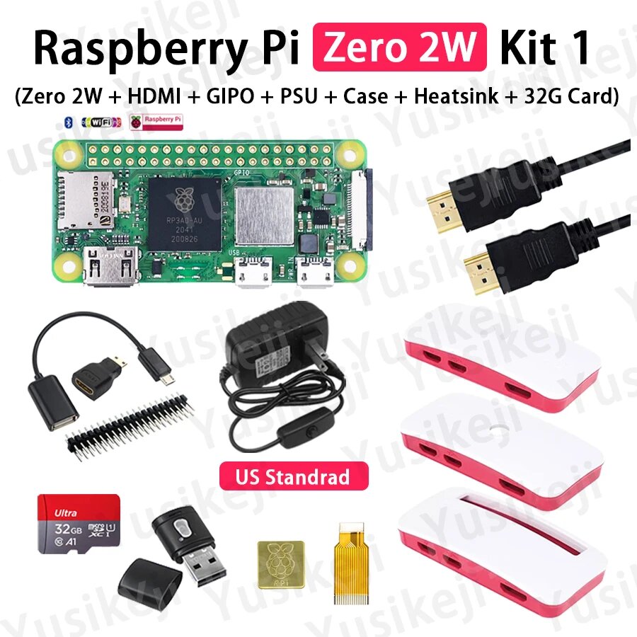 Raspberry Pi Zero 2 W Комплект ZERO 2W KIT 1 US