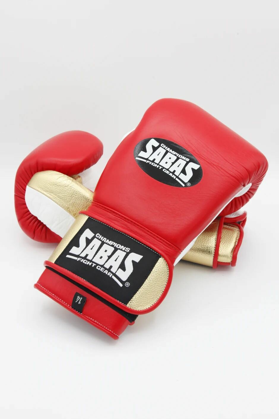 Перчатки боксерские SABAS ProSeries Hook and Loop Boxing Gloves, 14 унций, красные