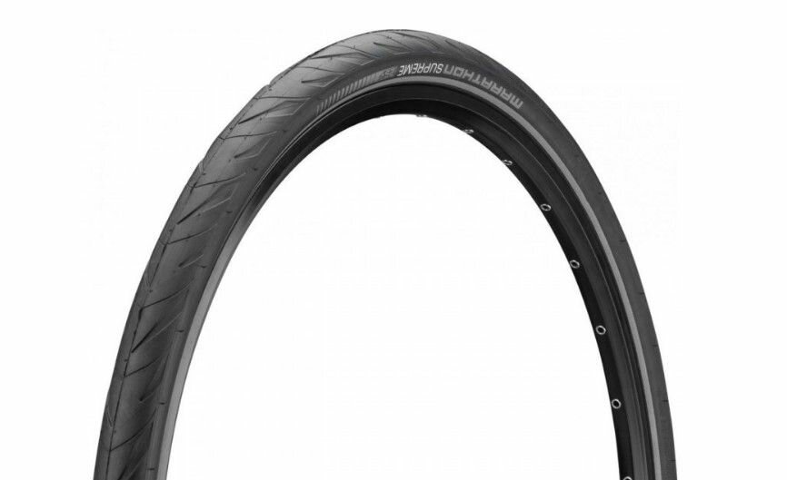 Велопокрышка 28x1.60 (700x40C) SCHWALBE MARATHON SUPREME Evo, V-Guard антипрокол, Folding (кевлар/складная)