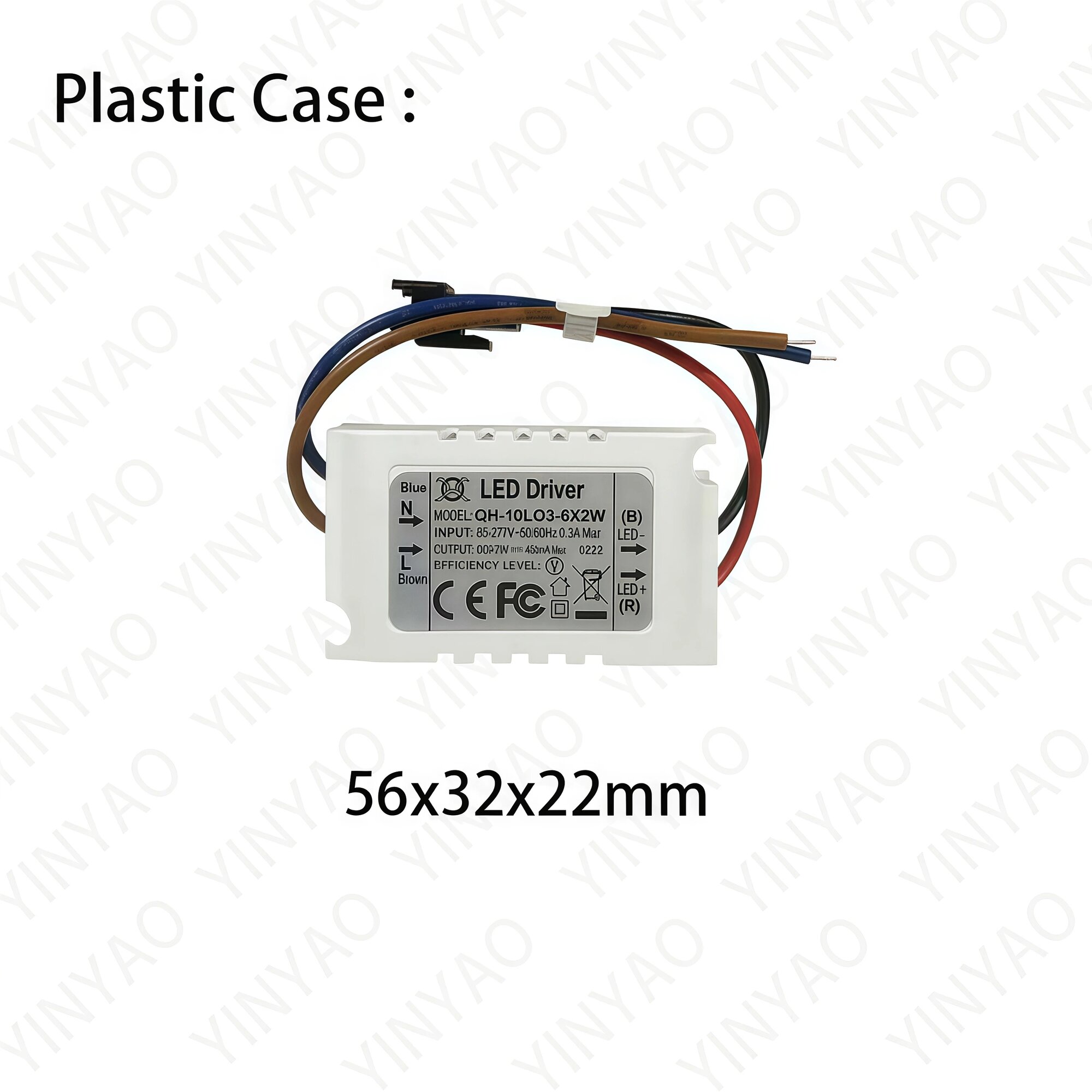 Трансформатор для светодиодов 10 Вт Plastic Case, DC 9-20V 420mA