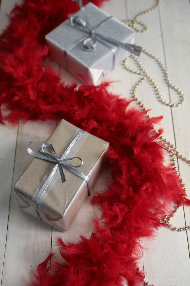 Гирлянда БОА из перьев, 184 см, цвет: бордовый, Edelman 1100606