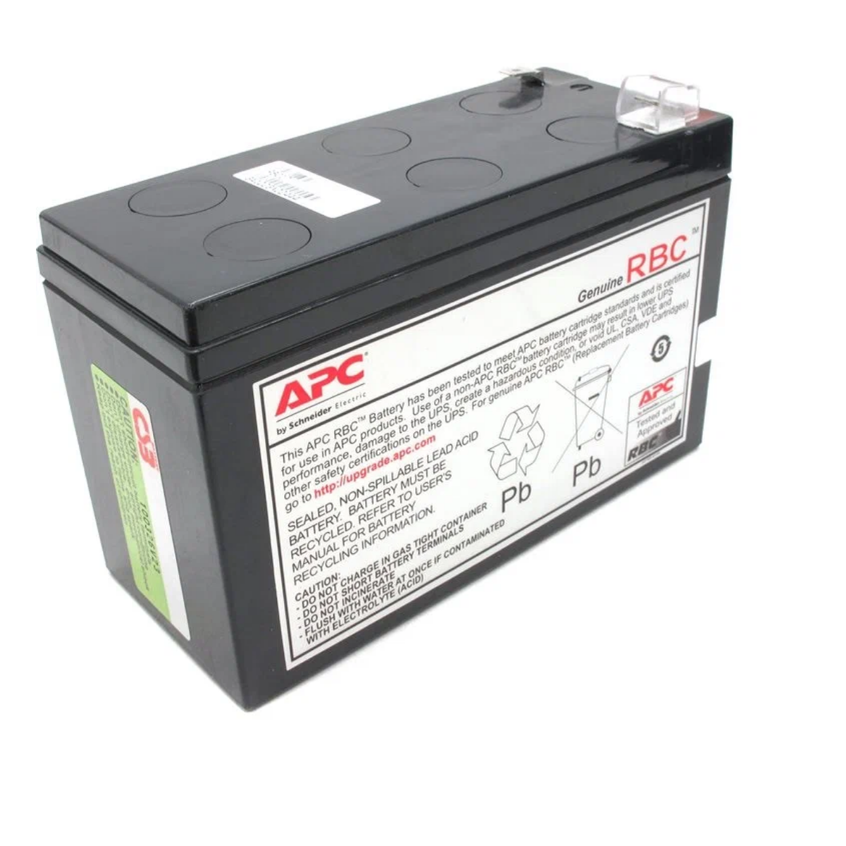 Аккумуляторная батарея APC RBC17 для ИБП, черный 12В, 9Ач, тип клемм (T1/F1), ток 3,6А