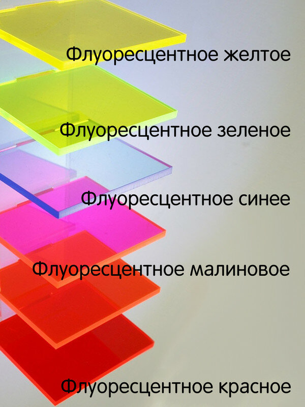 Оргстекло флуоресцентное зеленое, литое, 20х15 см, 3 мм, 1 лист.