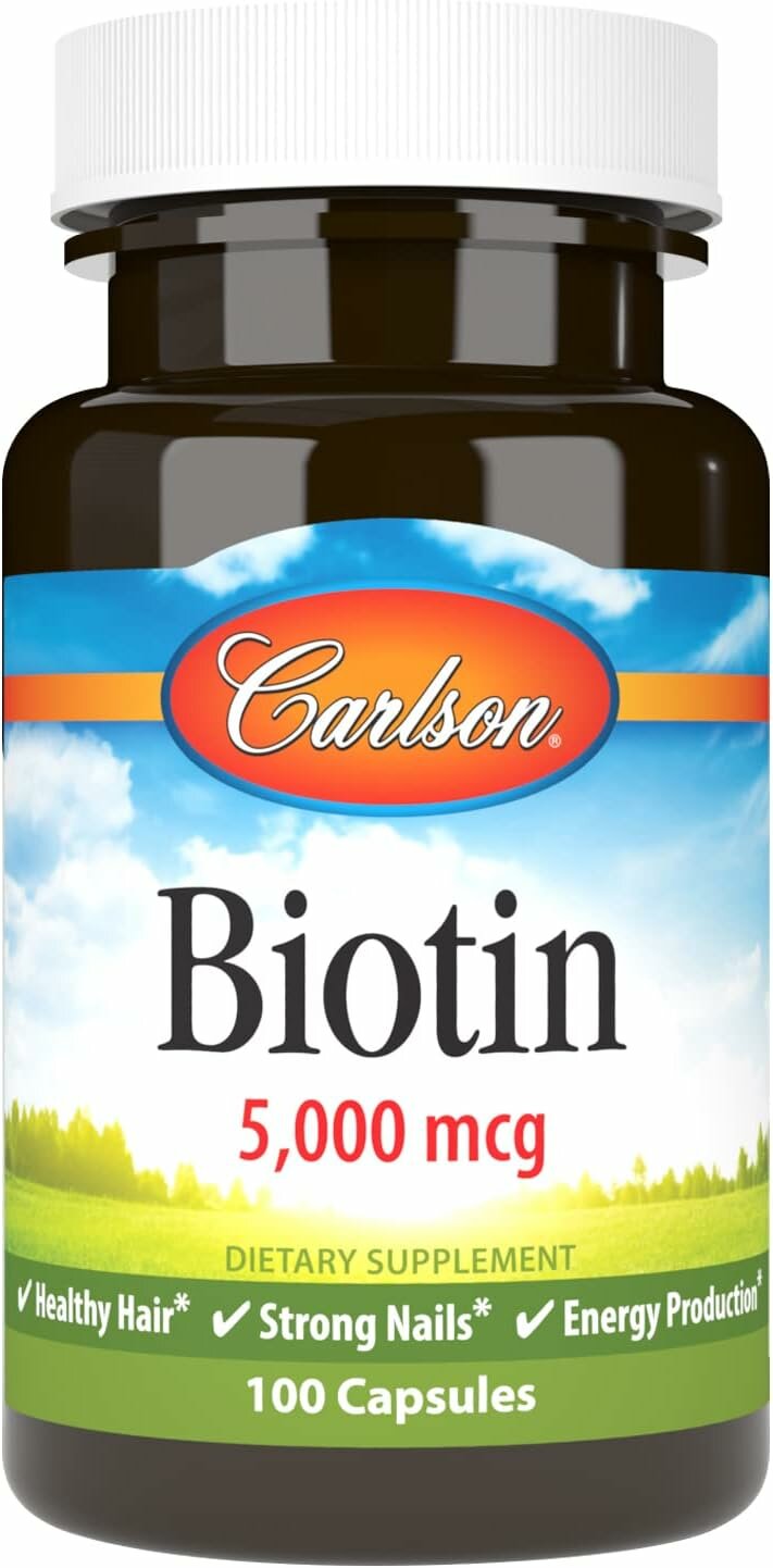 Carlson Biotin 5000 mcg 100 capsules (биотин)