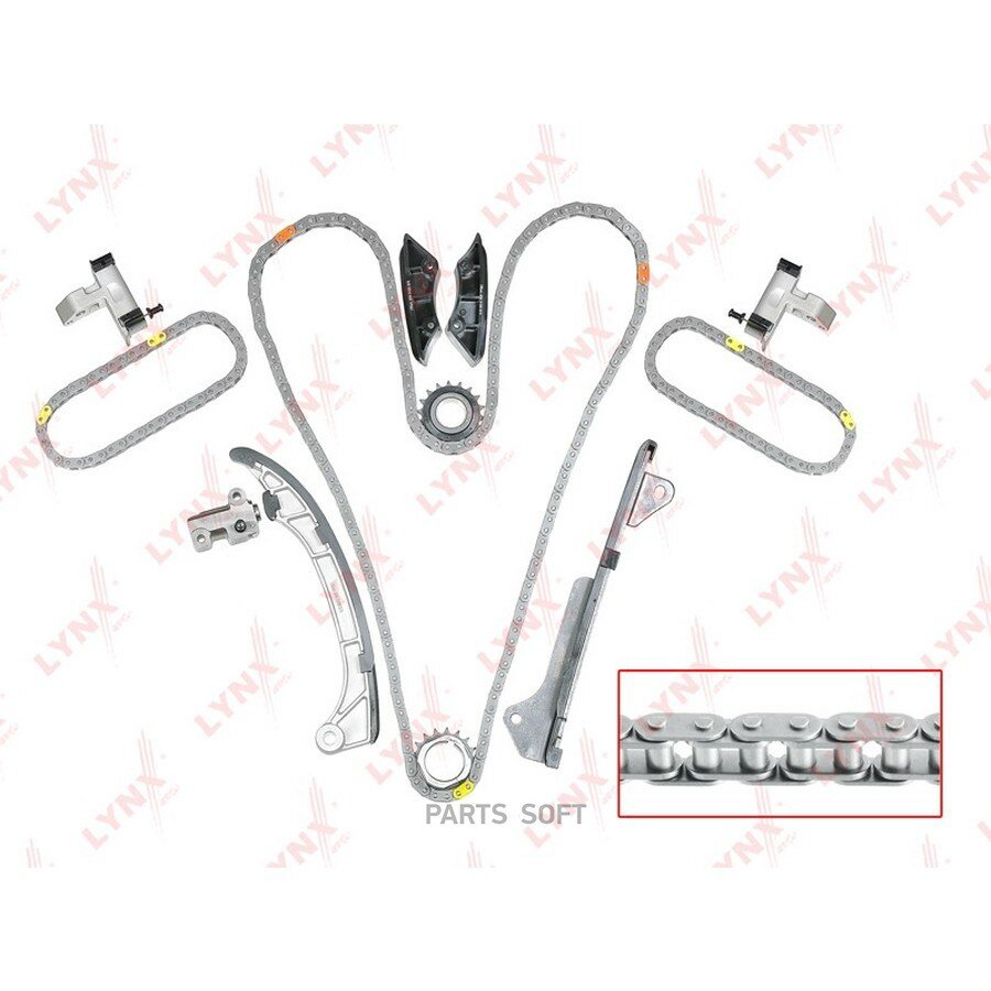 Tk0060 комплект цепи грм toyota camryv40v50 35 08 harrier 35 0508 highlander ii 35 07 avalon 35 0512 от официального дистрибьютора, LYNXAUTO, артикул TK0060