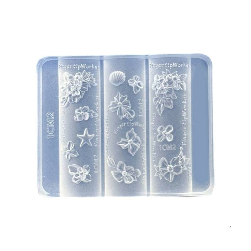 Трафарет для ногтевого дизайна «Цветок на окне» в стиле барокко, C417