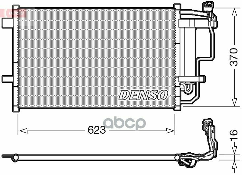 Радиатор кондиционера Mazda 3 09- Denso арт. DCN44007