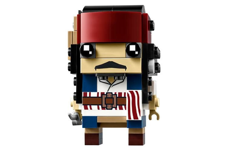 Конструктор унисекс LEGO BrickHeadz Капитан Джек Воробей Пираты Карибского моря, 109 деталей, 41593