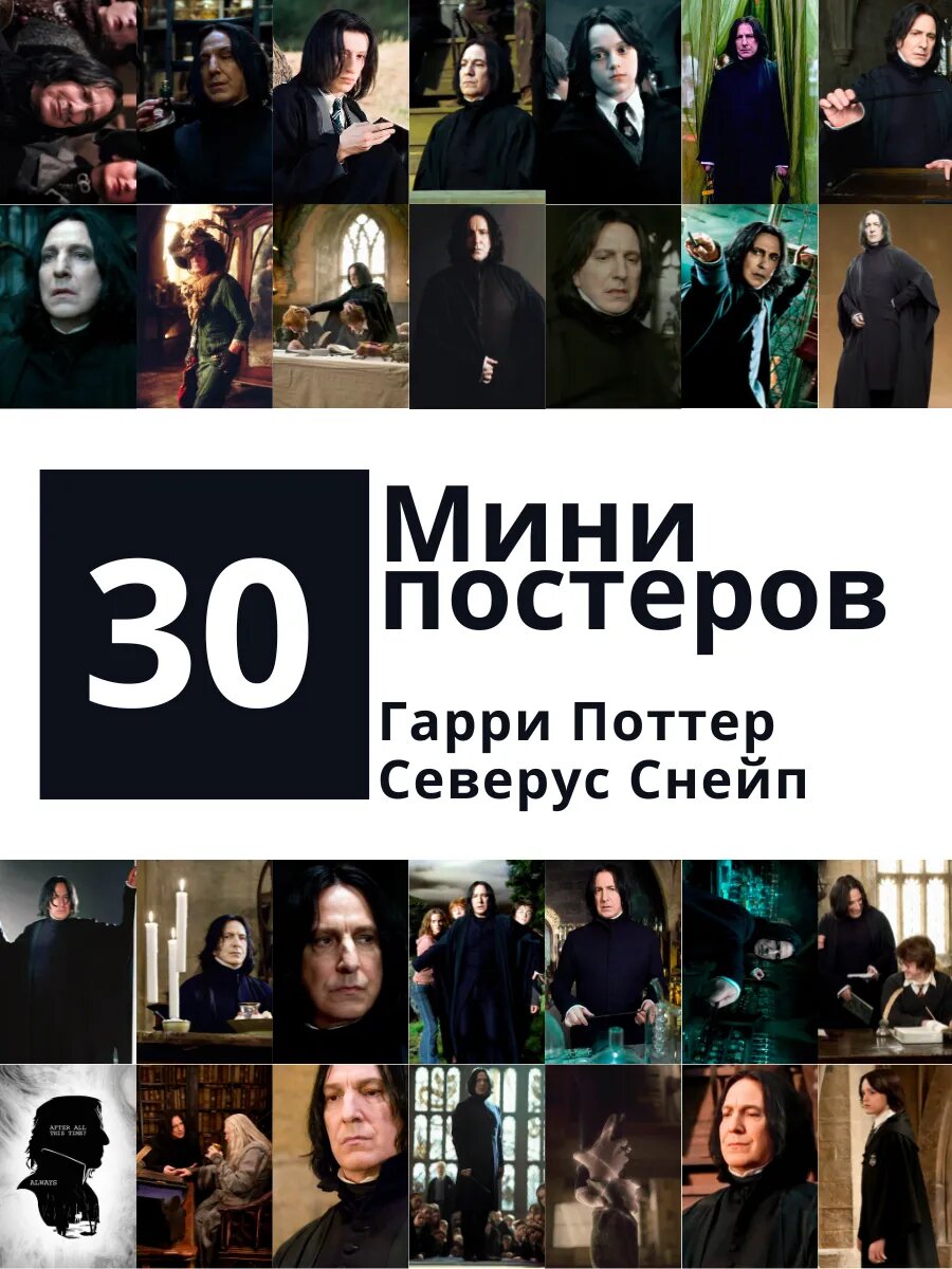 Мини набор из фильма Гарри Поттер "Северус Снейп", 10 x 15 см, бумага, без рамы