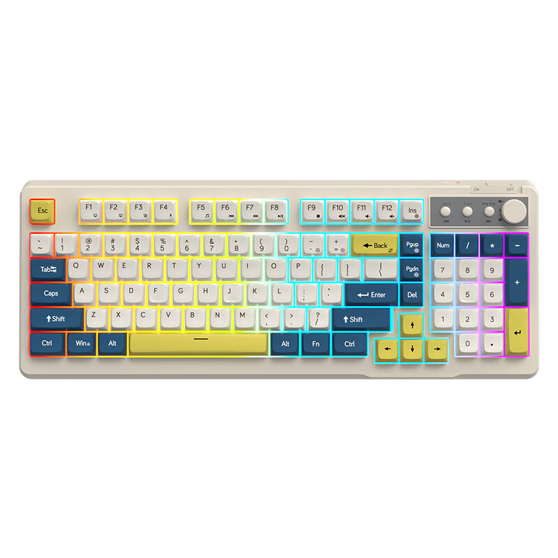 Механическая клавиатура унисекс EWEADN V100 Mecha Style, 98 клавиш, проводная