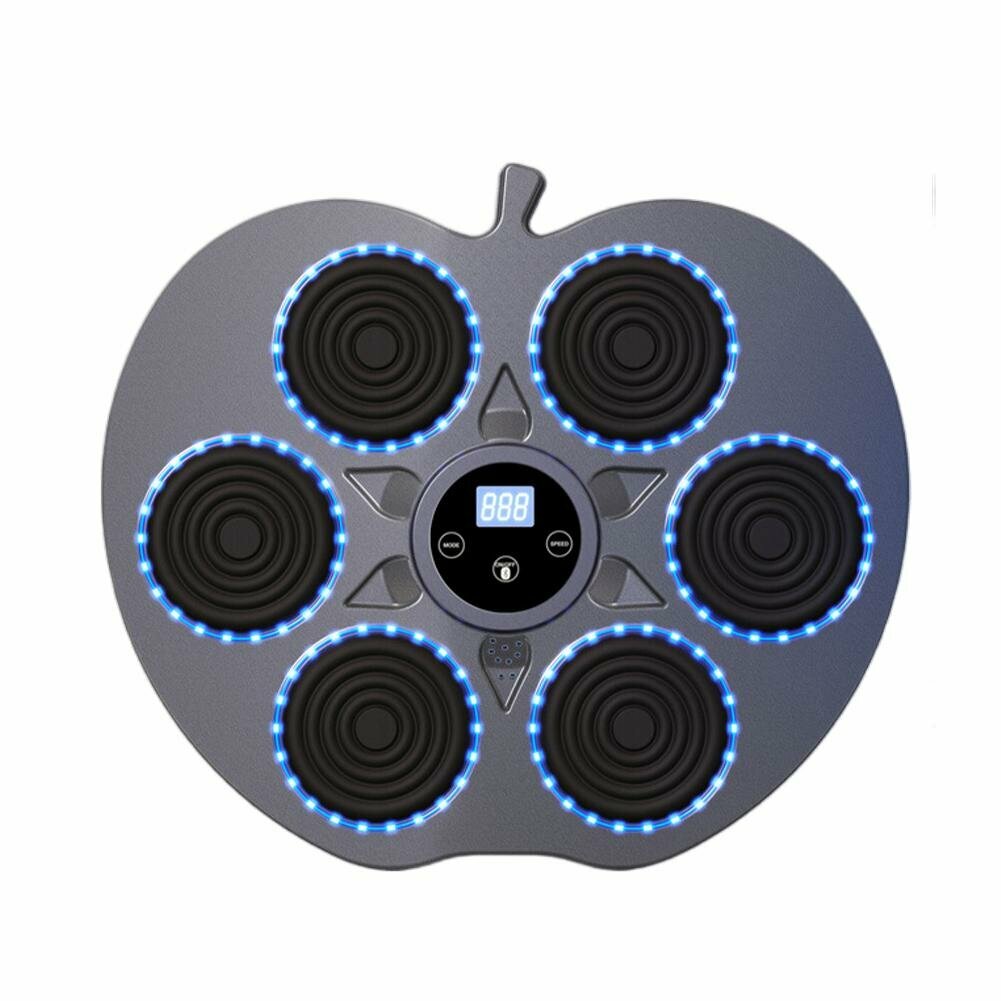 Интерактивная боксерская груша детская с перчатками / тренажер для бокса настенный с подсветкой / Универсальный тренажёр