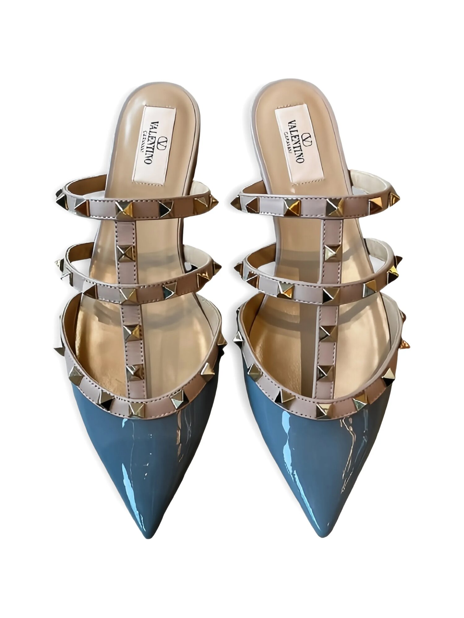 Мюли Valentino Rockstud, размер 36,5, синий — фото 1