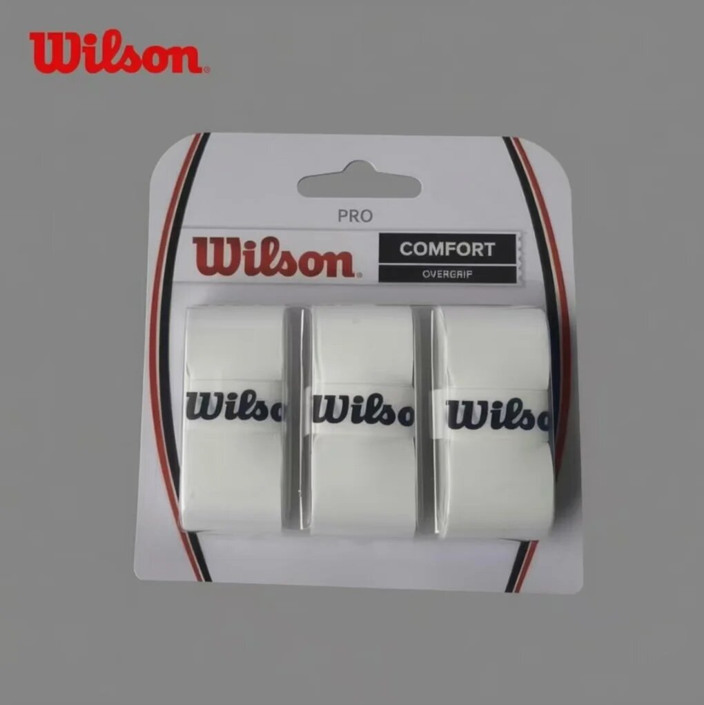 Гелевые обмотки Wilson для теннисных ракеток 3 шт wilson white 3pcs