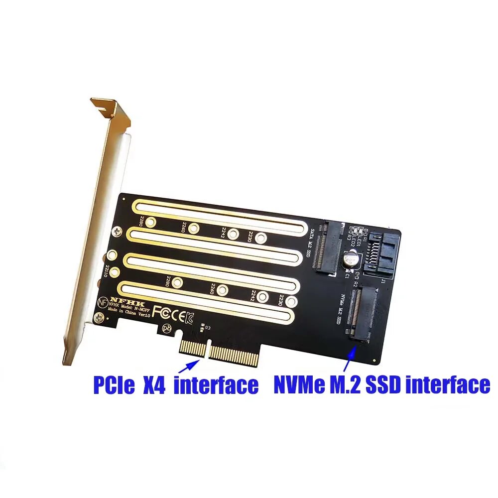 Адаптер NVMe M.2 SSD PCIe 4.0 Full x4.0-new