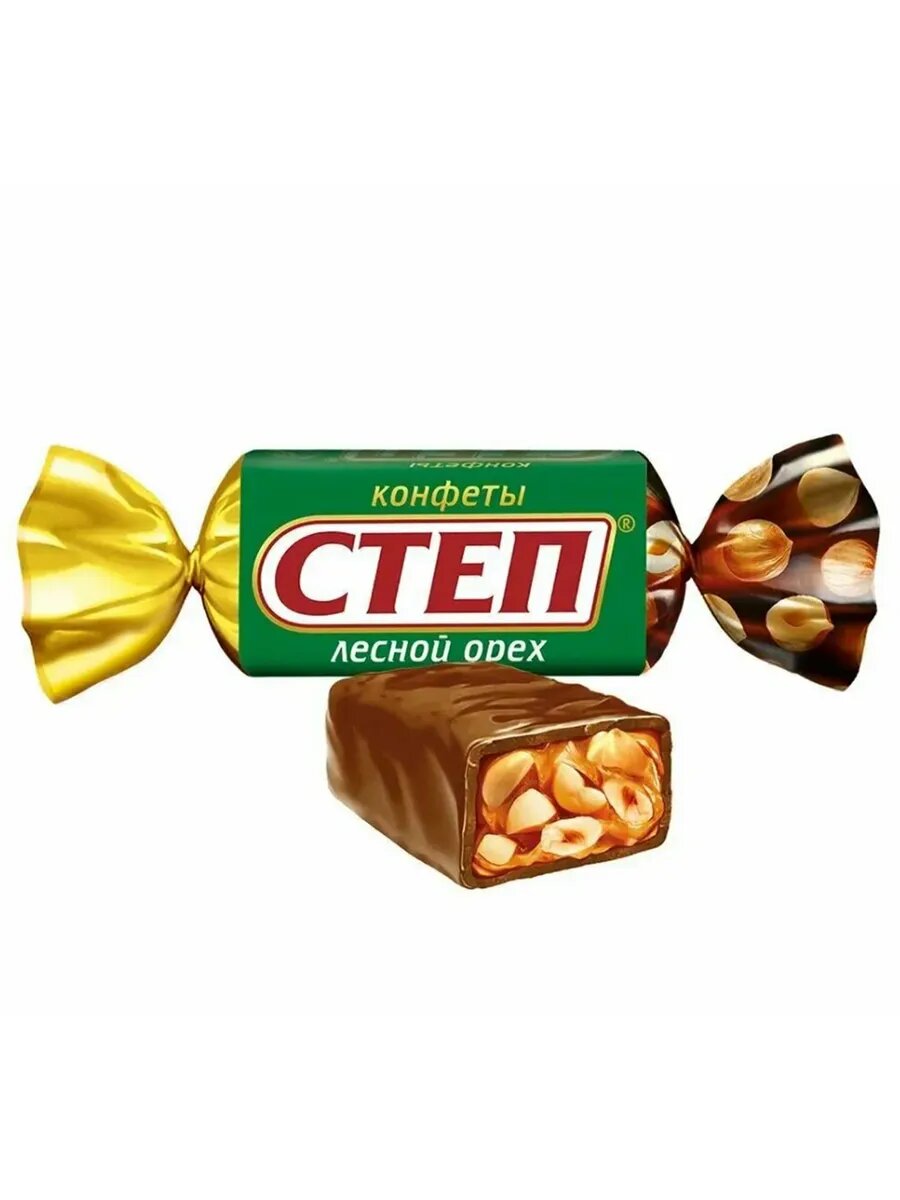 Конфеты Степ с лесным орехом и фундуком, 1000 г