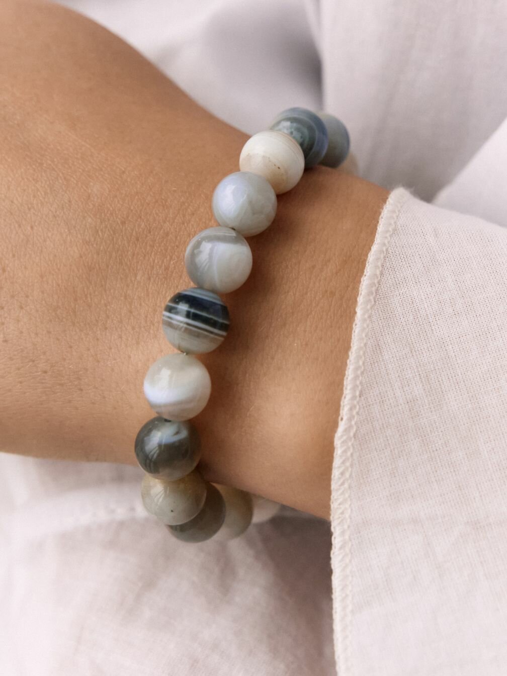 Браслет, серебро, 925 проба, фианит, агат