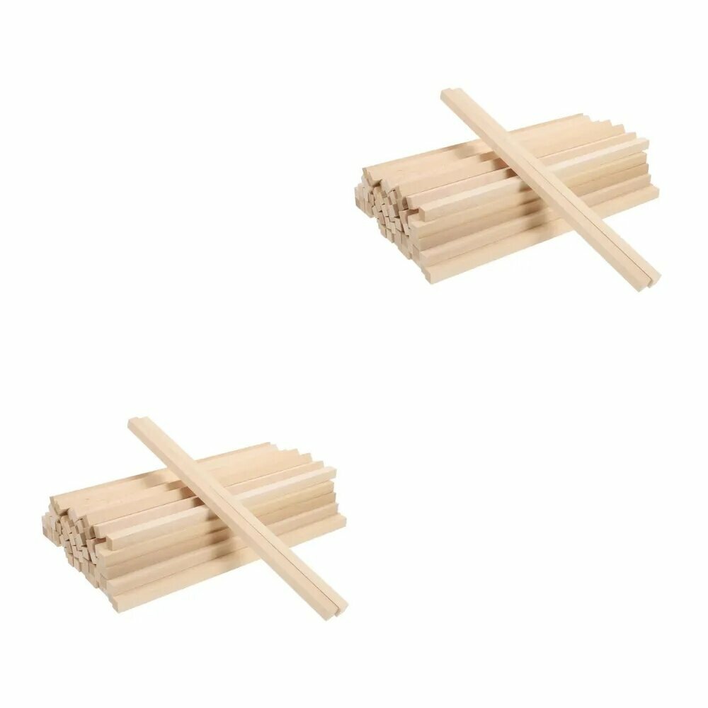 Квадратные липовые деревянные бруски для художественных и ремесленных работ, 120 шт